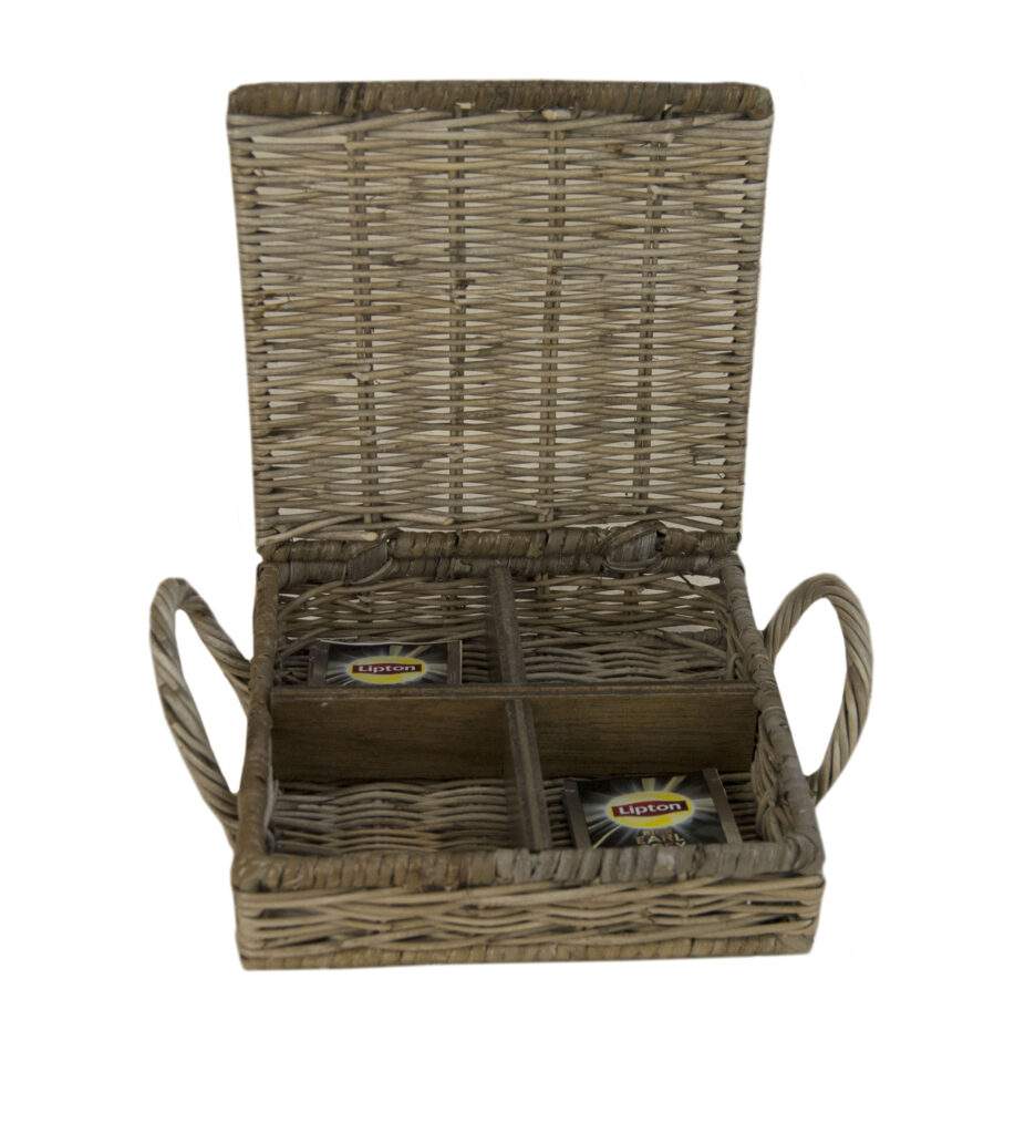 Theedoosje met 4 vakjes Grey rotan – Rotanmanden, de webshop voor rotan ...