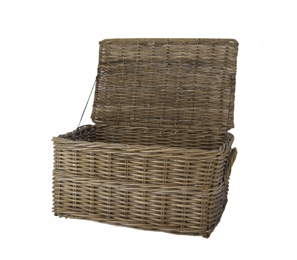 Opbergmand Grey – Rotanmanden, de webshop voor rotan artikelen